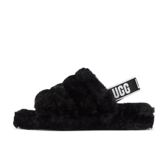 UGG | Shoes | Ugg Fluff Yeah Sides Black | Poshmark